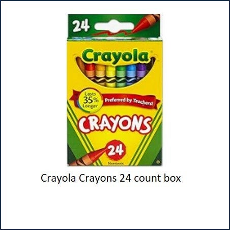 Crayons 24 count | Bear Lake Printing
